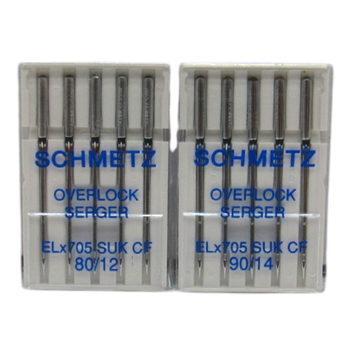 Schmetz ELX705 Chrome Finish Serger Needles - Ball Point (5-Pack) | Central Michigan Sewing Supplies