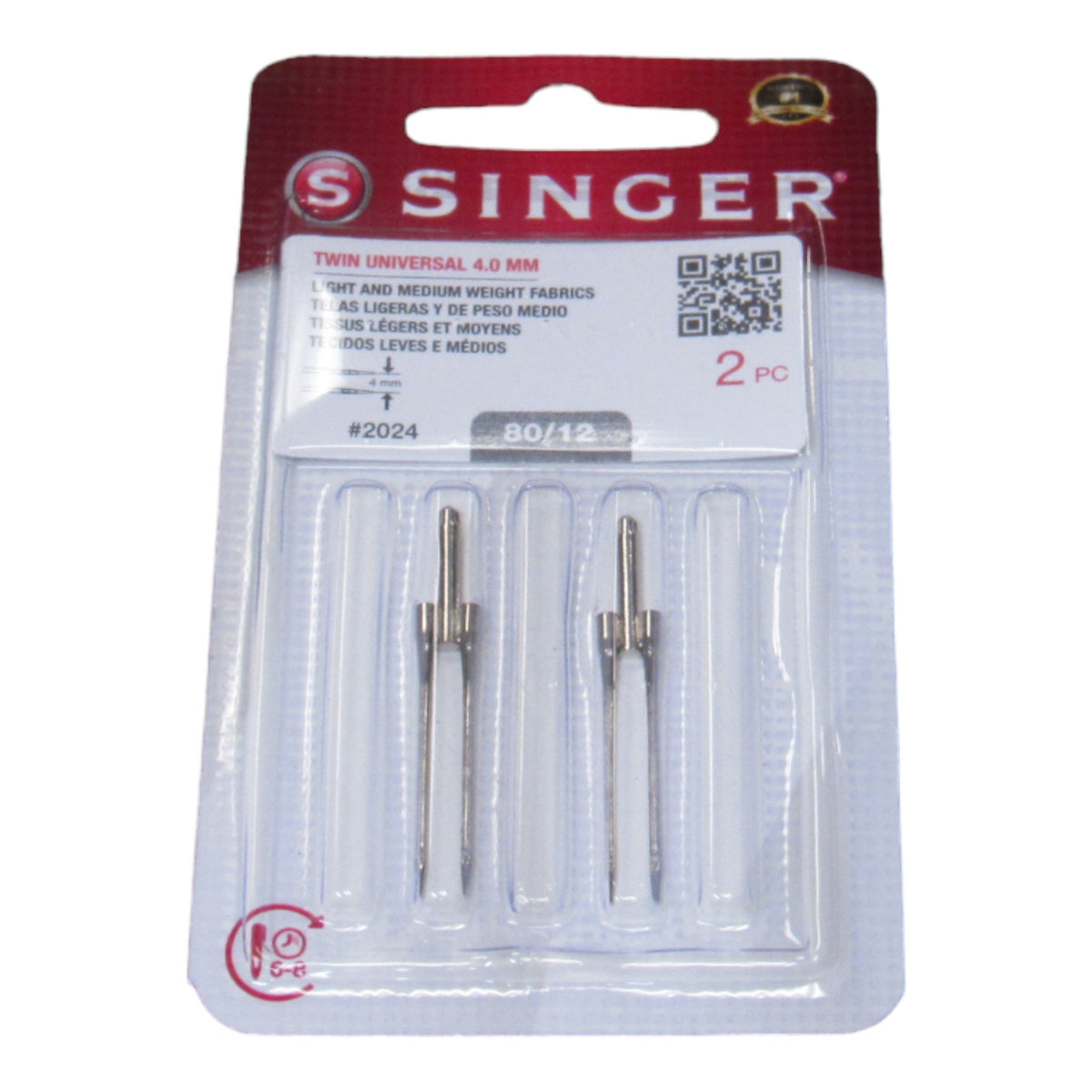 Singer Twin Needles 4mm Wide - Professional Double Needle for Wide ...