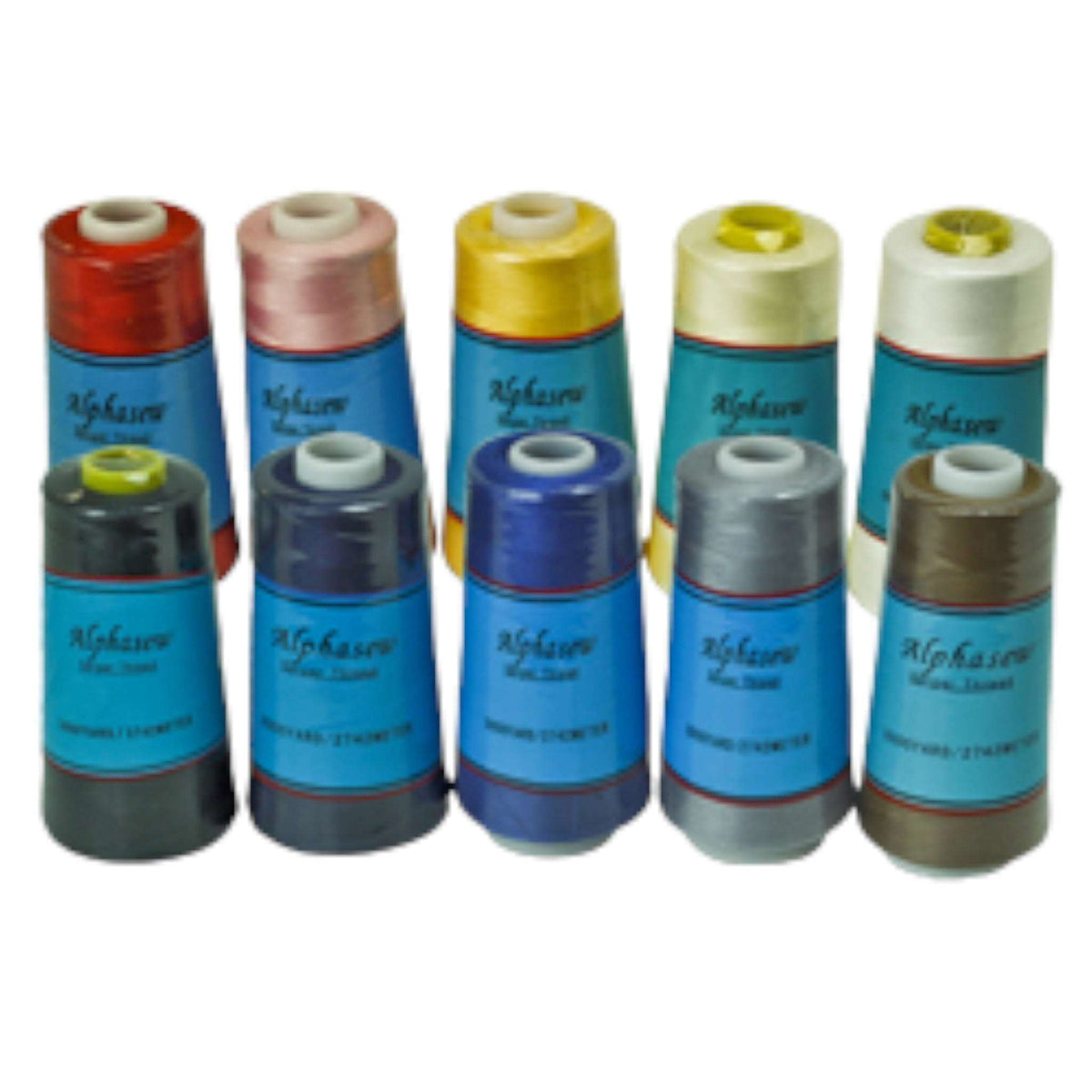 Alphasew Premium Serger Thread - 3000 Yards 40wt Polyester Spool ...