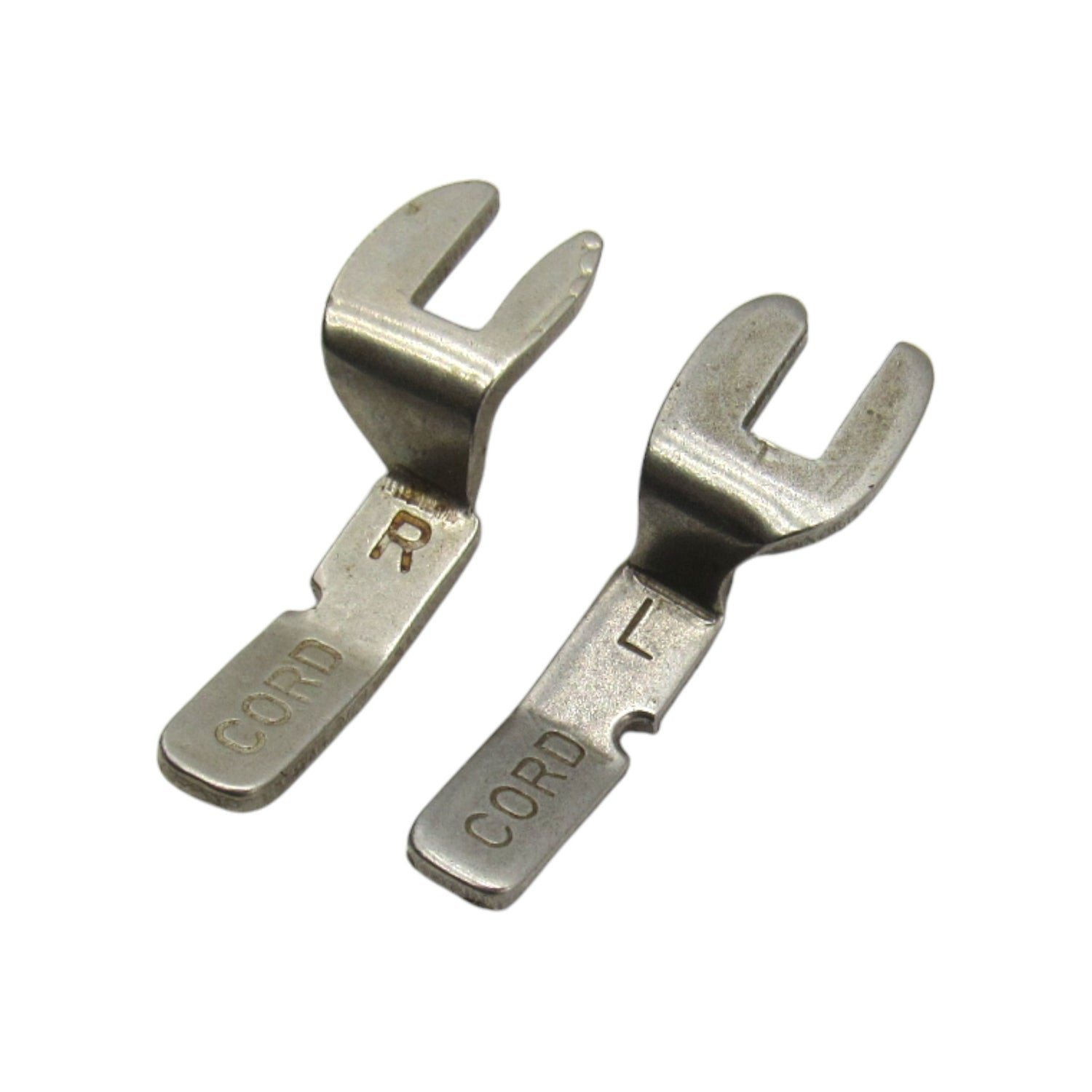 Vintage Original Right & Left Toe Cording Feet - Bottom Clamping for ...