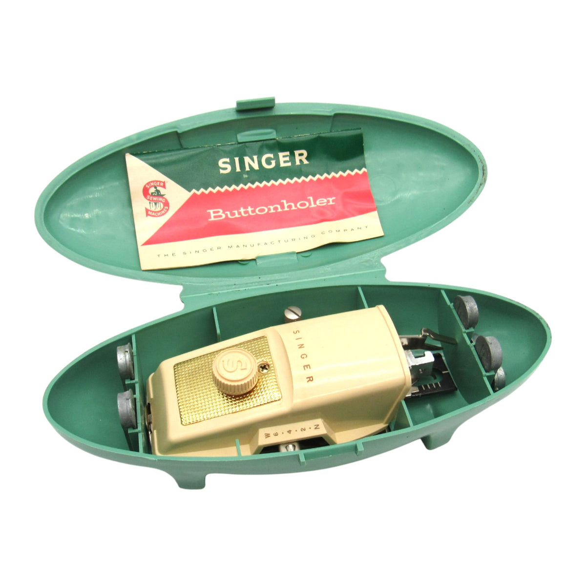 Vintage Original Singer Buttonholer - Complete Set with Templates ...