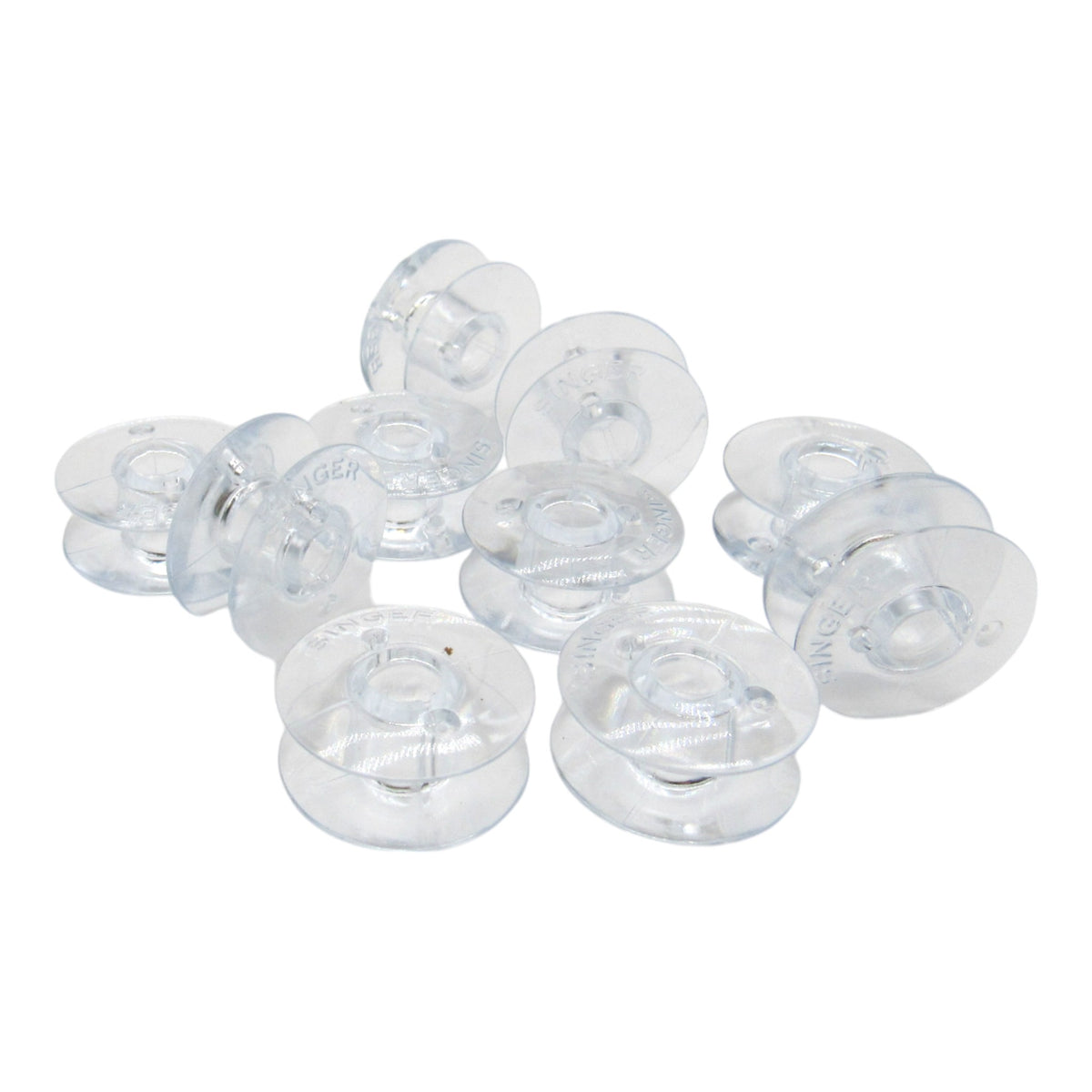 Genuine Singer Plastic Bobbins Class 66 Grade A 10-Pack #172222PS