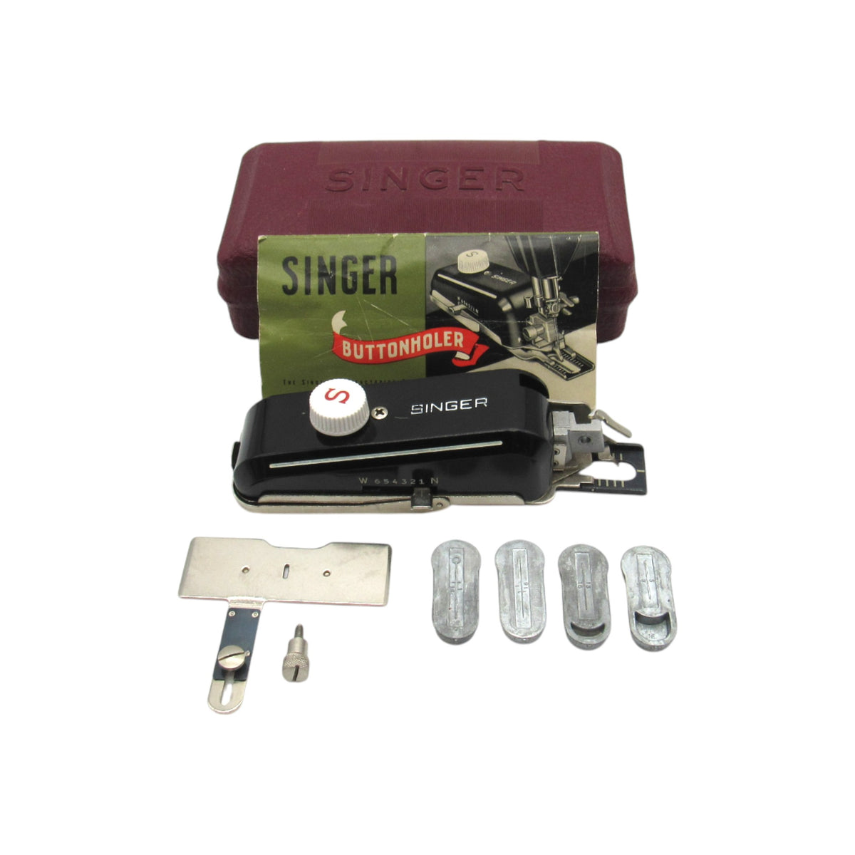 Original Singer Sewing Machine Slant Needle Buttonholer | Central ...