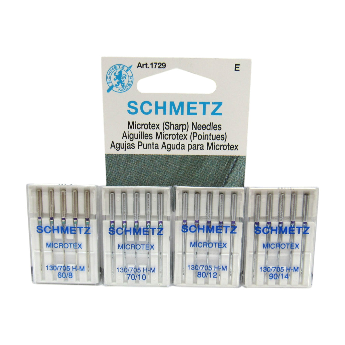 Schmetz 15x1 Microtex Sharp Point Needles - Ultra-Precision (5-Pack ...