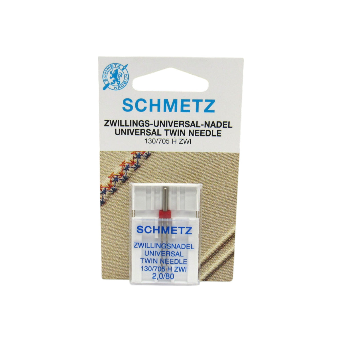 Schmetz Twin Needle 15x1 - 2.0mm Wide Size 12 (80) - German Precision ...