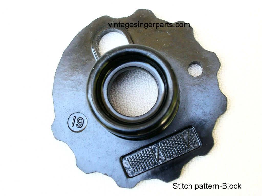 Genuine Singer Top Hat Cam #19 Block Part #174539 - Touch-N-Sew Models