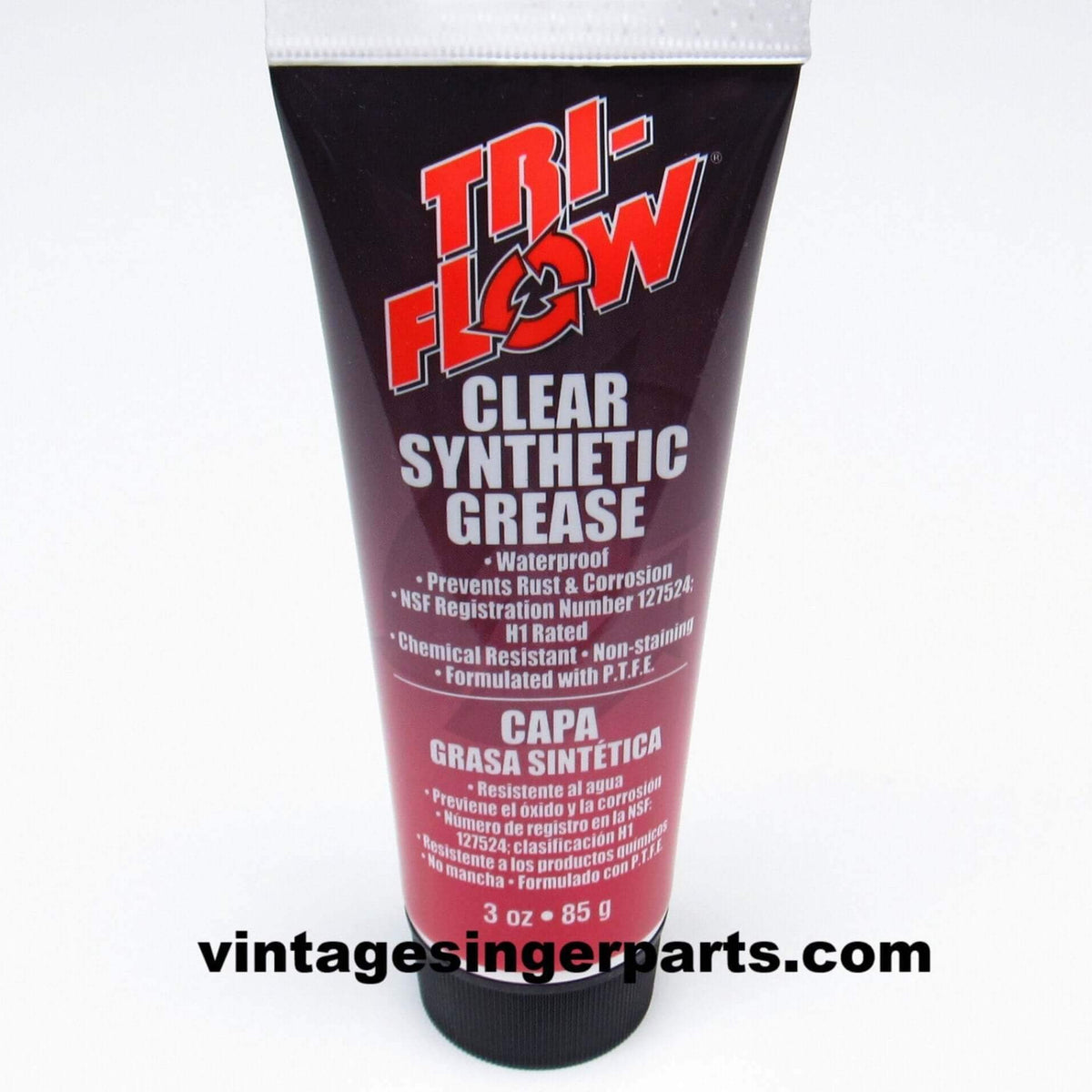 Tri-Flow Clear Synthetic Grease with Teflon - 3 oz Tube by Central Mic ...